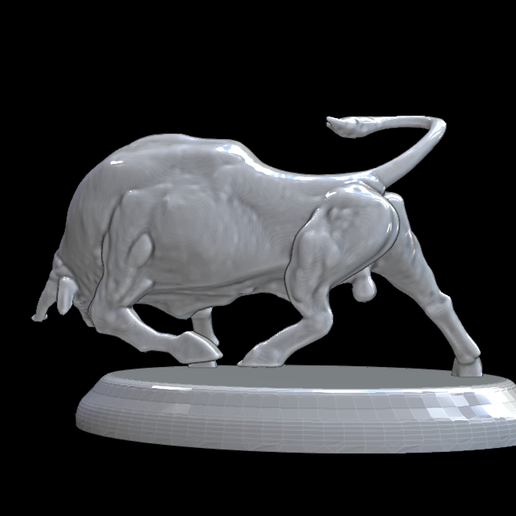 🐂 Crazy Mad Bull I242 Gift Bust Figure Unique & Detailed 3D Print Model ...