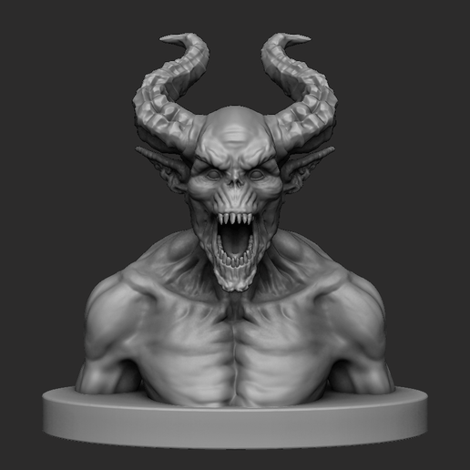 STL file Demon - 3D printing ready 👹 (OBJ)・3D printable design to ...