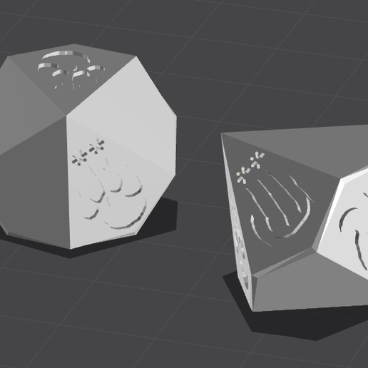 STL file Dark Furies" dice for fury role playing game 🎲 ・Model to ...
