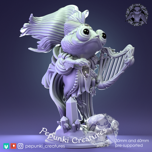 STL file Goldfish Lady DND MINI FIGURE 🐠 ・3D printer model to download ...