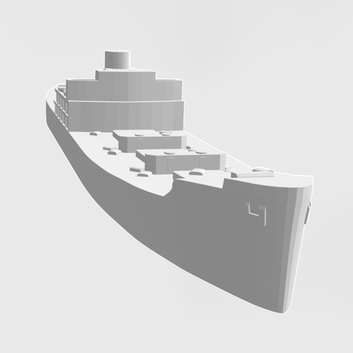 ♟ US Type C3 freighter 1:1200 WW2・ STL File for 3D printing・Cults