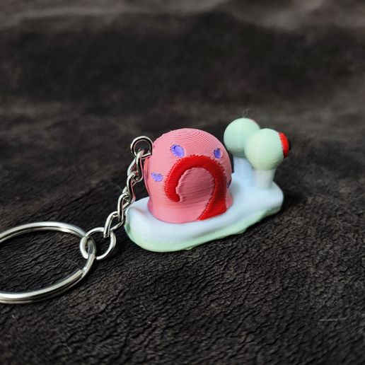 🐌 Gary the snail Spongebob Squarepants KEYCHAIN MULTICOLOR・ STL File ...