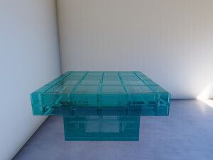 3D file Glass Block Table 🧞‍♂️ ・3D printing idea to download・Cults