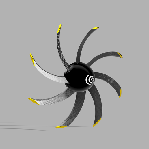 🚁 Fan Propeller Model EASY PRINT NO SUPPORT・ STL File for ・Cults