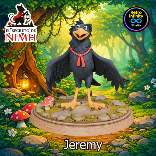 ♾️ Jeremy - The Secret of NIMH 3D Collectible Figure (95mm) | Retro ...