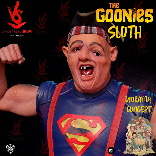 🦥 Sloth and Sloth and Chunk The Goonies・ 3D File for 3D printing・Cults