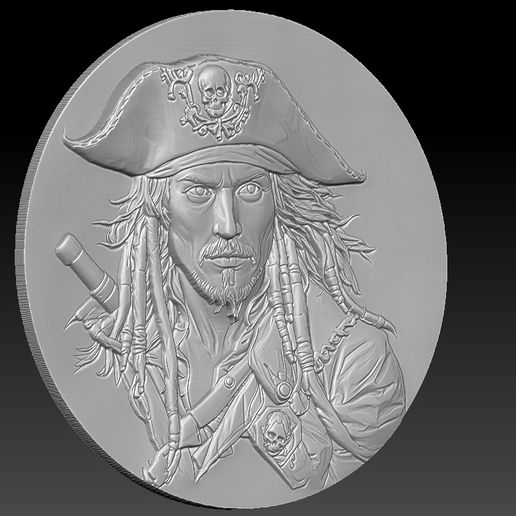 🏴‍☠️ Pirate CNC Relief Model 3D print model・ STL File for 3D printing・Cults