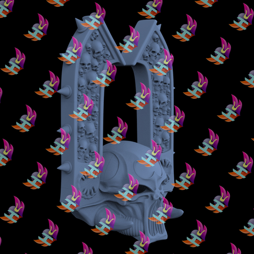 🪖 kharn the Betrayer ready to 3d print・ OBJ File for 3D printing・Cults