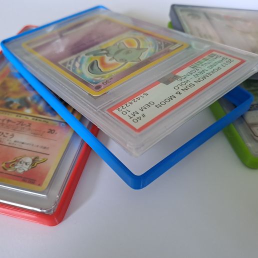 💂 TCG Grading Protection bumper Guard PSA, RAUK, CGC.・ STL File for 3D ...