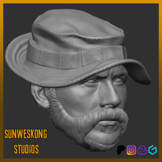 🤙 Call Of Duty Modern Warfare 3 2023 Captain Price Headsculpt Boonie ...