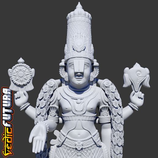 🛕 Majestic Venkateswara of Tirupati・ STL File for 3D printing・Cults