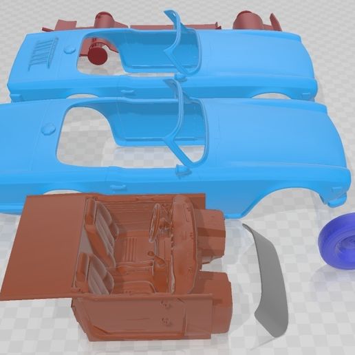 🚗 Triumph TR6 1968 Printable Car・ 3D File for 3D printing・Cults