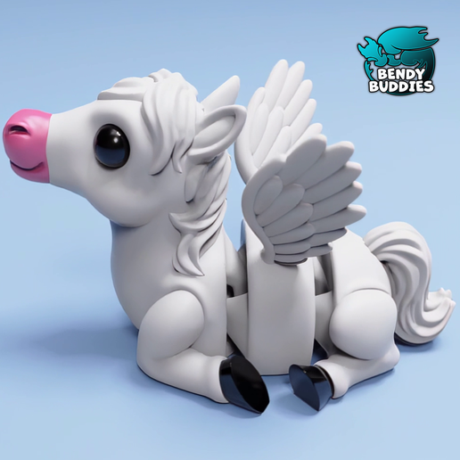 🦄 Astra Cute Pegasus / Winged Unicorn Articulated / Print-in-Place ...