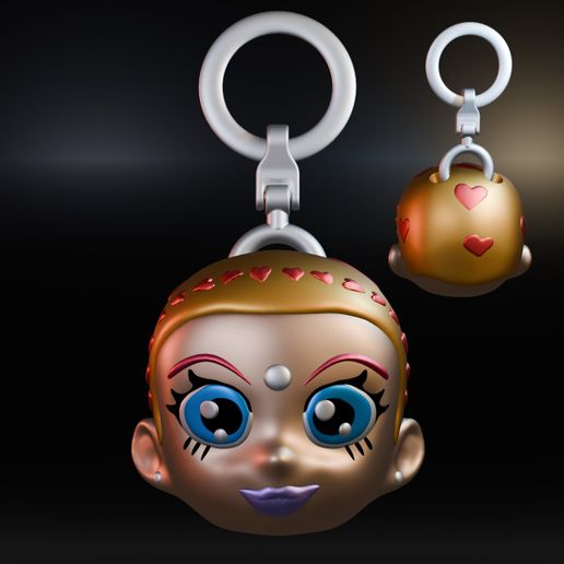 STL file Furia de GH cartoon keychain 🗝️ ・3D printer design to download ...
