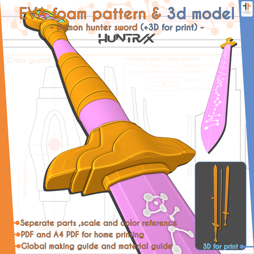 🗡️ The huntrix Rumi sword prop - Kpop Demon Hunters | Inspire cosplay ...