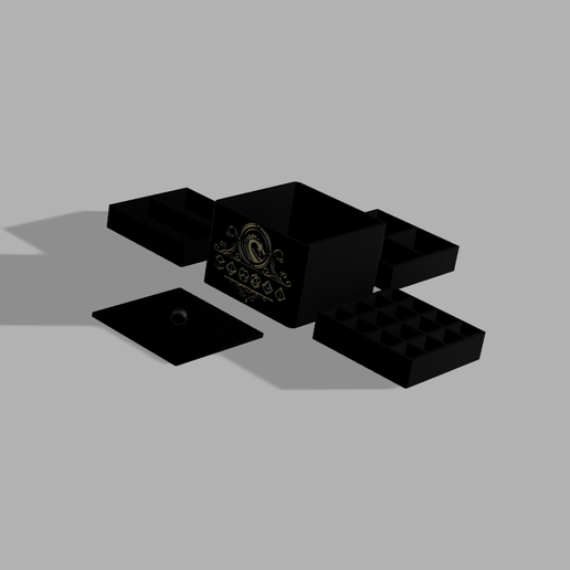📦 Organizer Box for RPG – Dice Hoarder Dragon・ STL File for 3D printing ...