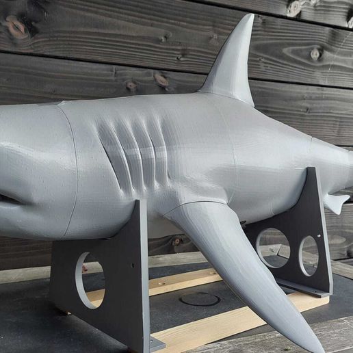 🦈 Remote controlled Big Shark 120 cm/1200mm・ STL File for 3D printing・Cults