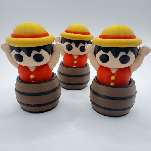 👌 Luffy Fidget clicker One piece・ STL File for 3D printing・Cults