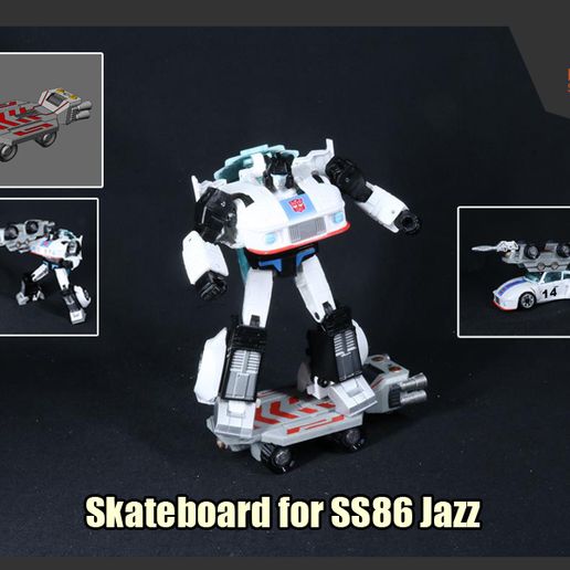 🛹 Skateboard for Transformers SS86 Jazz・ 3D File for ・Cults