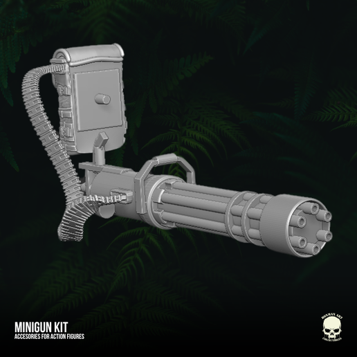 🔫 Minigun Kit 3D printable files for action figures・ STL File for 3D ...