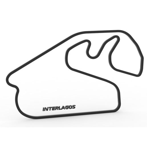STL file Formula 1 - Interlagos (Brazil) Circuit 🇧🇷 (DXF and STEP)・3D ...