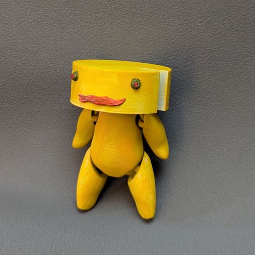 🧀 Articulated Stinky Cheese Man・Free STL File for 3D printing・Cults