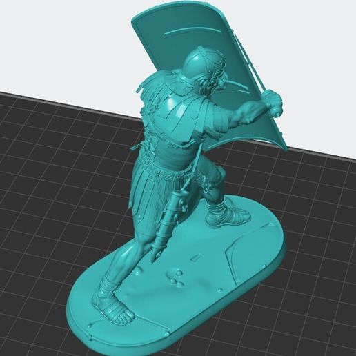 📁 Roman Legionary STL File - Ancient Roman Soldier Miniature with ...