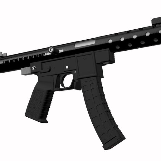 🦸 Hybrid Round Tube SMG MK2・Free 3D File for 3D printing・Cults