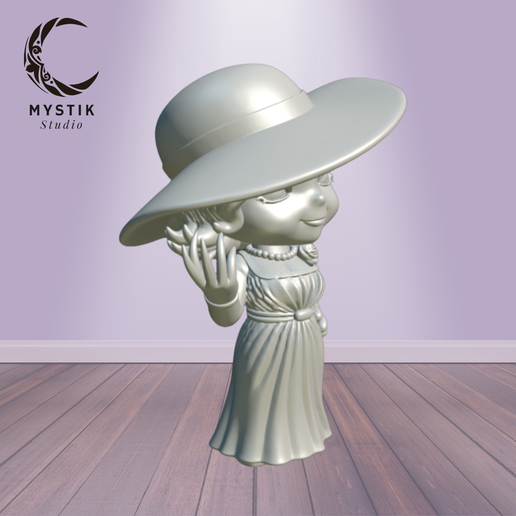 🐉 Lady Dimitrescu Chibi - 3D Printable Figure | Residual Evil・ STL File ...