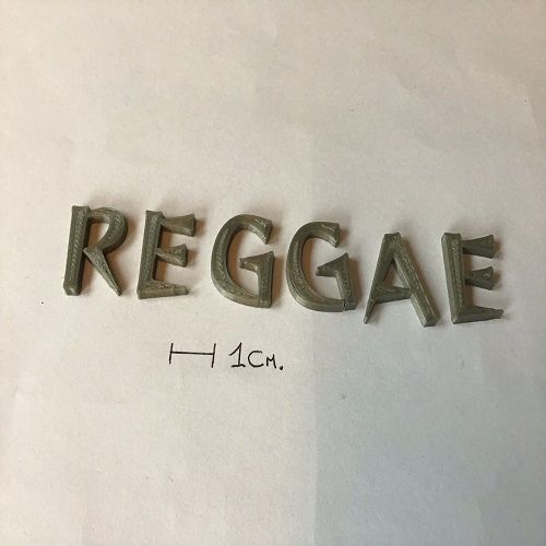 3D file REGGAE uppercase 3D letters STL file 📁 ・3D printing template to ...