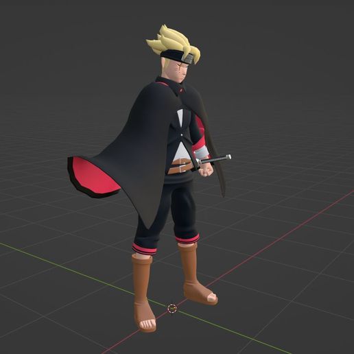 🥷 Boruto Uzumaki - Boruto Two Blue Vortex・ STL File for 3D printing・Cults