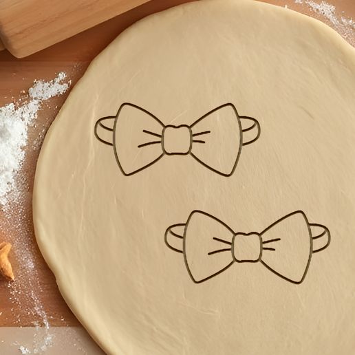 🏹 Bow Tie Cookie Cutter, Biscuit Cutter・ STL File for 3D printing・Cults