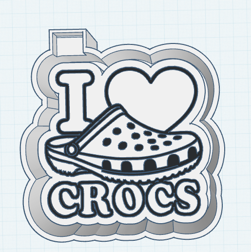 ️‍🔥 I Love Crocs - Digital Freshie Mold Housing STL・ STL File for 3D ...