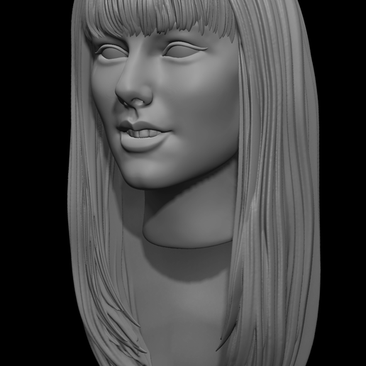 👤 Taylor Swift 3D Portrait Bust – STL & OBJ Files・Free STL File for 3D ...