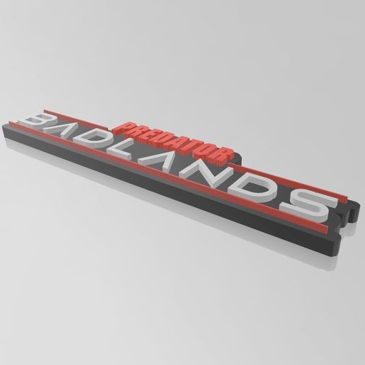 🏹 PREDATOR BADLANDS LOGO・ STL File for 3D printing and CNC machining ...