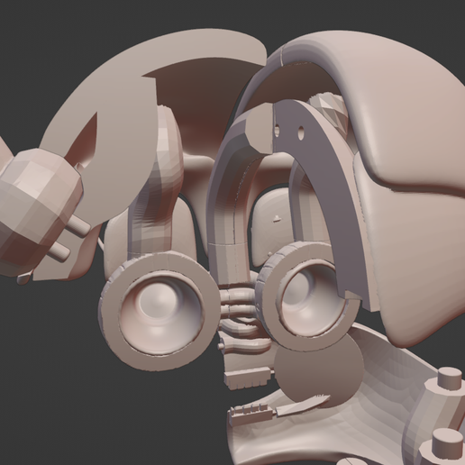 🎪 CIRCUS BABY HEAD MASK FOR COSPLAY・ 3D File for ・Cults