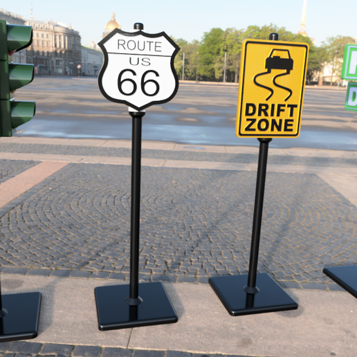 🚗 1/10 Scale RC Drift Sign Collection・ STL File for 3D printing・Cults