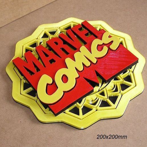 STL file marvel, comics, with background design, heroes, movies, poster ...