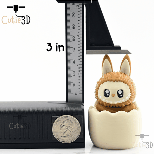 🥚 Cutie3D Twisty Clicker Easter Egg Labubu Keychain - Llavero mochila ...