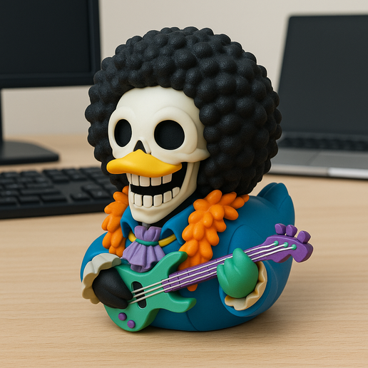 🦆 Rubber Duck - Brook One Piece - 3D print・ 3D File for 3D printing・Cults
