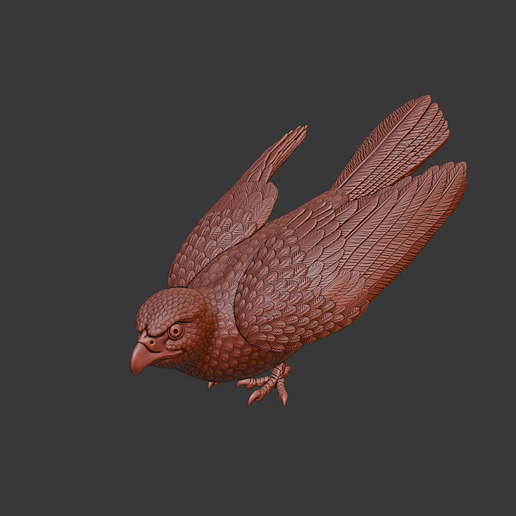 🦅 Hawk 3d sculpture .stl files・ 3D File for 3D printing・Cults