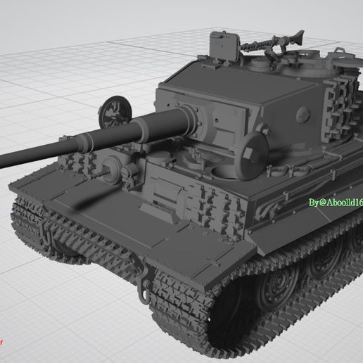 🪖 Tiger-I Tank Late Production.(STL-144)・ 3D File for 3D printing・Cults