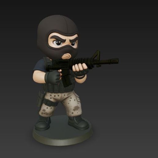 🔫 counter strike 1.6 cs half life chibi complete collection X 8・ STL ...