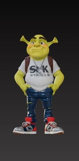 👓 Modern Shrek in Urban Streetwear: 3D Printable Figure・ STL File for ...