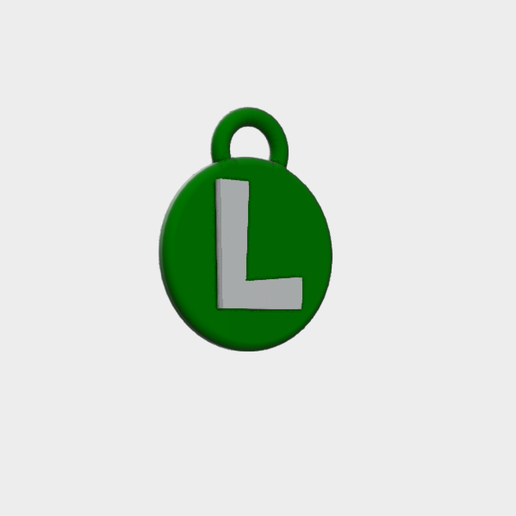 🗝️ Luigi Logo Keychain・Free STL File for 3D printing・Cults