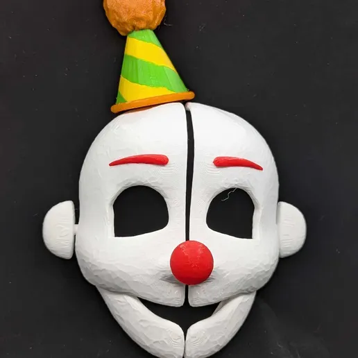 Бесплатный STL файл Low poly Ennard Mask | Ennard | Five Nights at ...