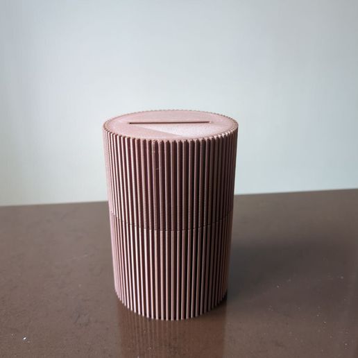 🪙 Modern Minimal Coin Bank Interior Decor・ STL File for 3D printing・Cults