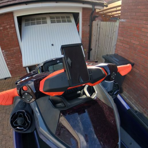🐠 Sea-Doo RXT-X, GTR, Fish Pro, Phone Holder-Mount・ STL File for 3D ...