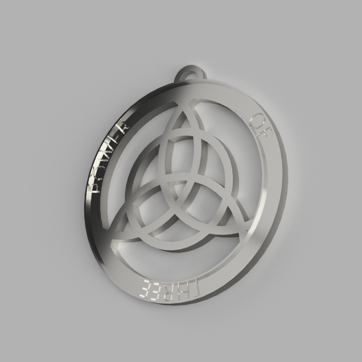 🪄 Power of Three Necklace/Ornament - Charmed Inspired 3D Model・ STL ...