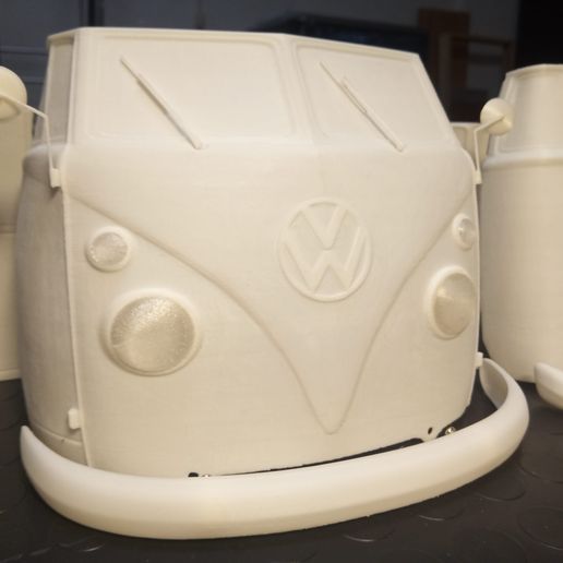 🚗 VOLKSWAGEN T1 SPLIT BUS TAMIYA TT02 CAR BODY SHELL 1/10 FRONT SECTION ...